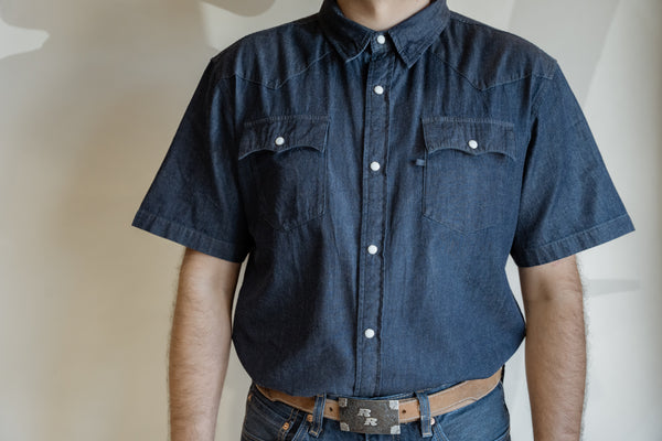 RR Cowboy Trappings Denim Short Sleeve - Double R Hat House